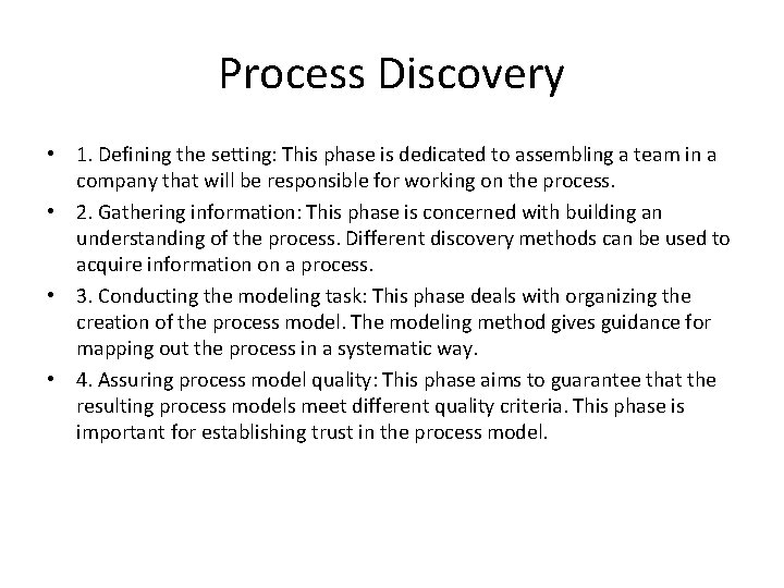 Processoriented System Analysis Process Discovery BPM Lifecycle Process