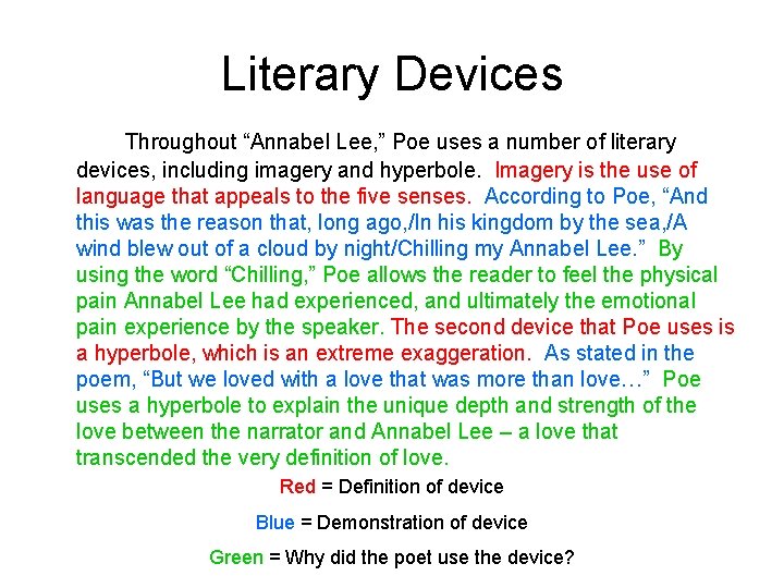 Sample Poetry Analysis Annabel Lee It was many