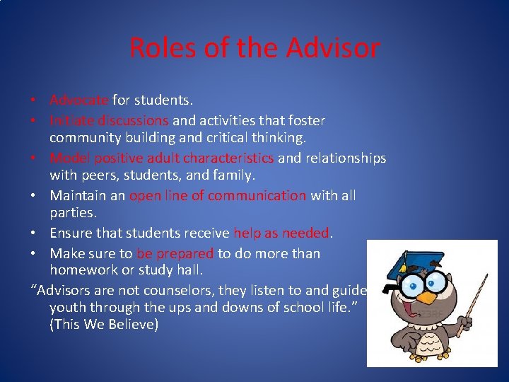 Advisory at William Lenoir Middle School Allison Beck