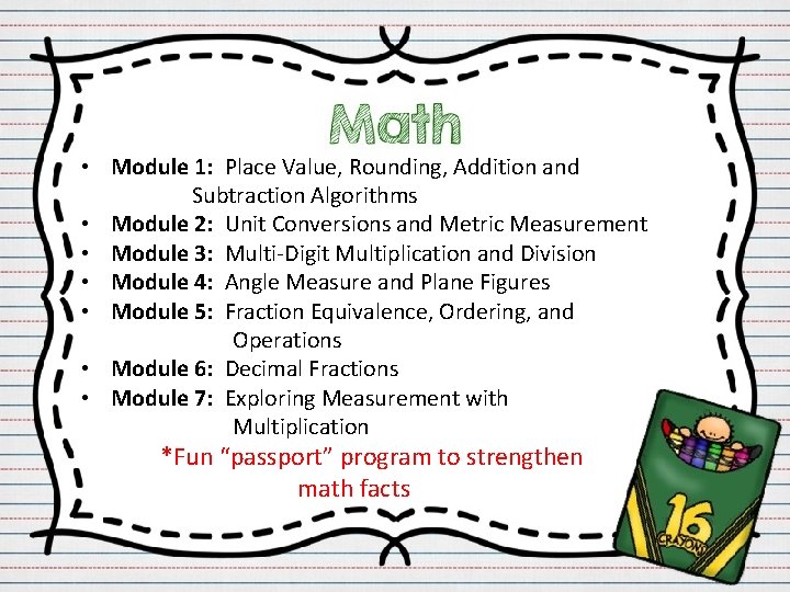 Module 1 Place Value Rounding Addition and Subtraction