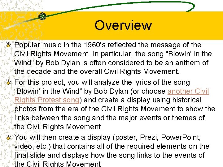 CH 6 4 Civil rights song analysis Blowin
