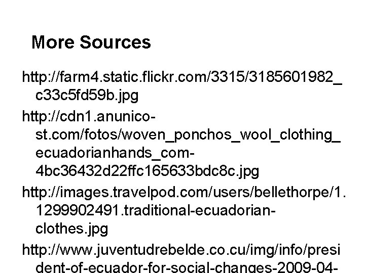 Ecuador By Anna Lowenstein and Chloe Sciore Ecuador