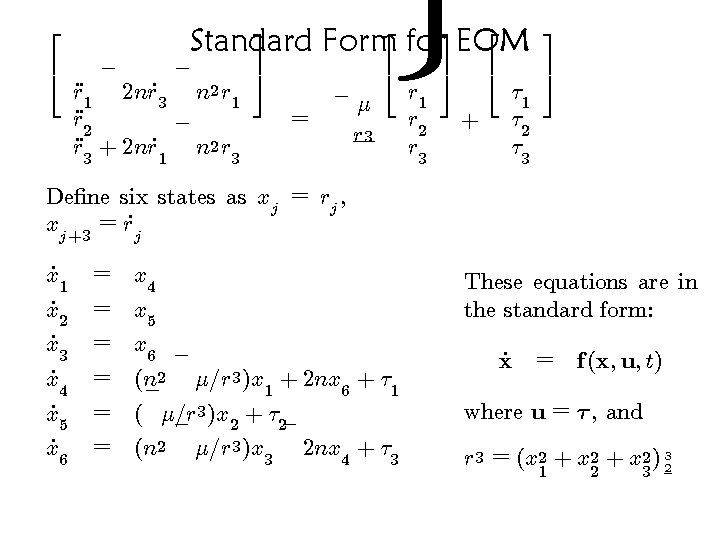 Spacecraft Translational Motion The twobody problem involves the