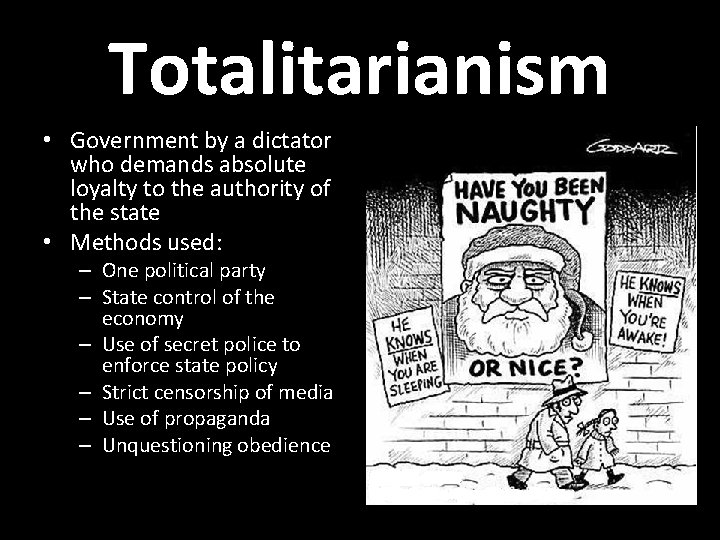 The Rise of Totalitarianism Totalitarianism Government by a