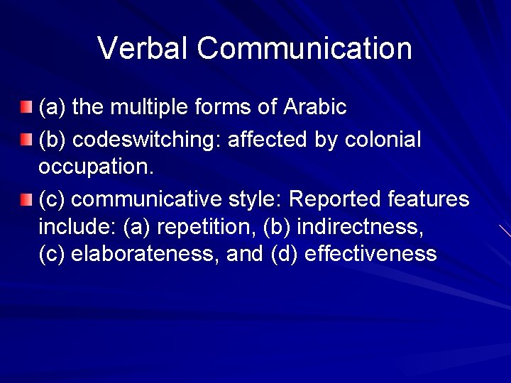Communication in Cultural Perspective the Arabs Ayman M