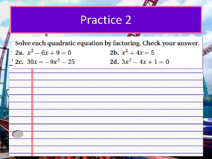 9 5 Solving by Factoring Algebra 14 0