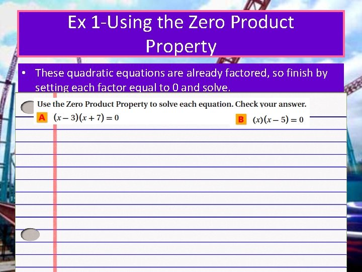 9 5 Solving by Factoring Algebra 14 0