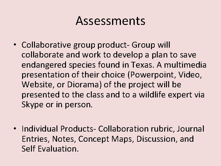 Animal Ecosystems PBL Lyna Zuaiter Duration 2 Weeks