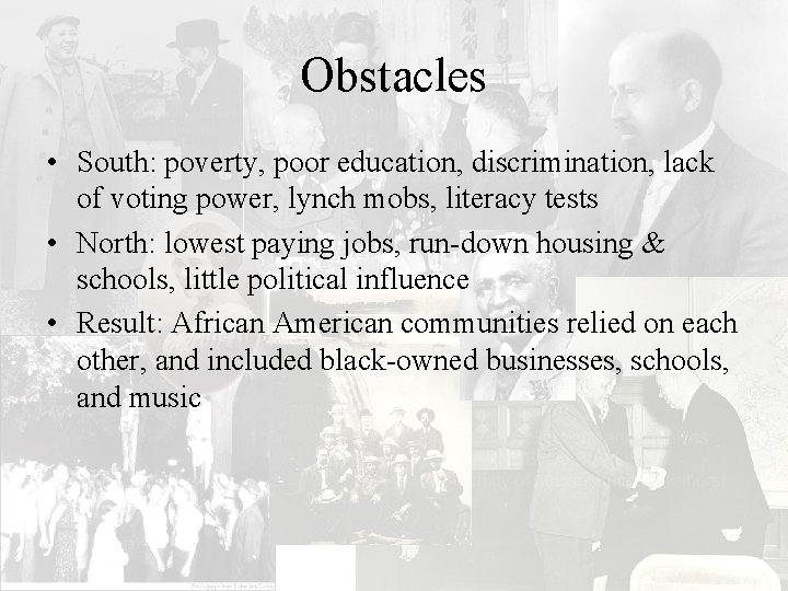 Progressive Era Reform African Americans Obstacles South poverty