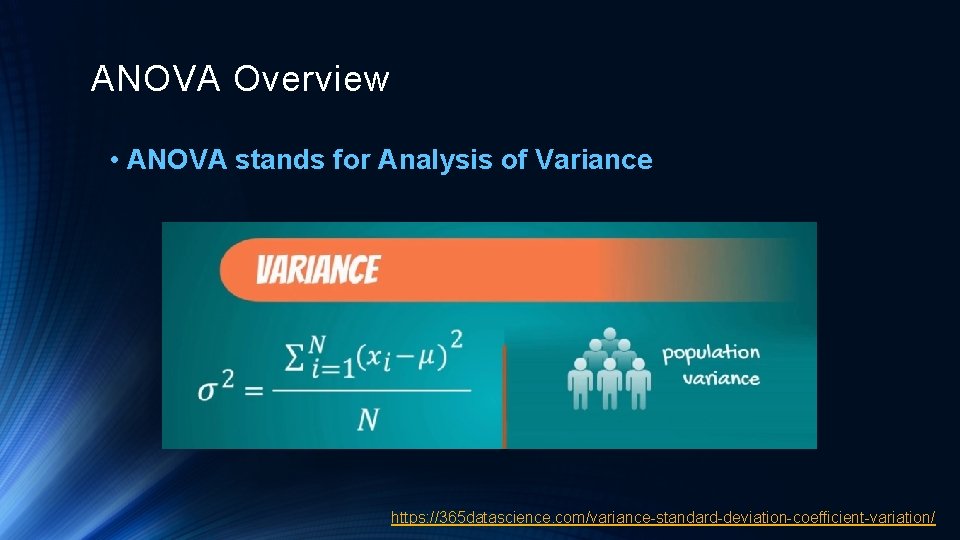 Statistics in R ANOVA BY KELSEY HUNTZBERRY MPH