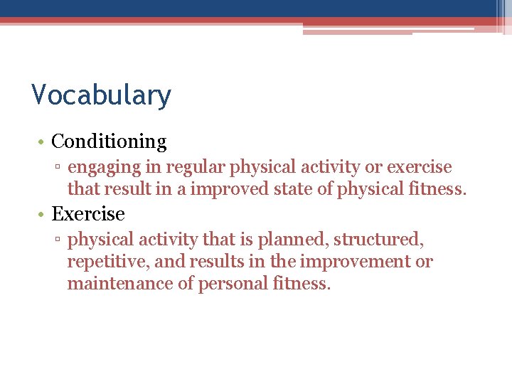 Chapter 1 Lesson Vocabulary 7 th grade Vocabulary