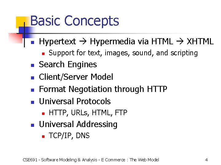 ECommerce Web Model Jim Fawcett CSE 691 SW