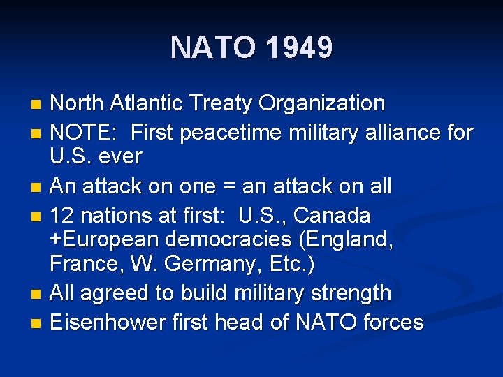 1945 and Beyond Unit XI Part 2 The