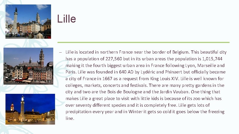 French Cities By Sophie von Mengersen Lille Lille