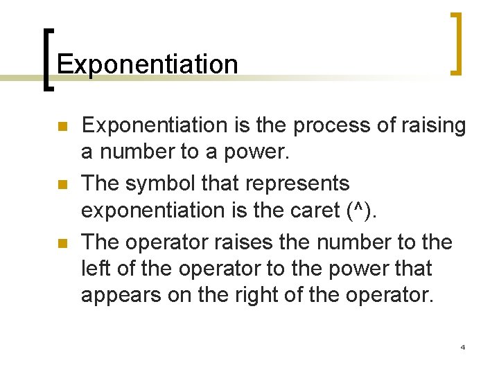 Visual Basic NET BASICS Lesson 5 Exponentiation Order