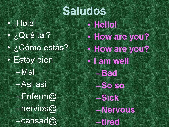 Palabras de Cortesa Por favor Gracias De nada