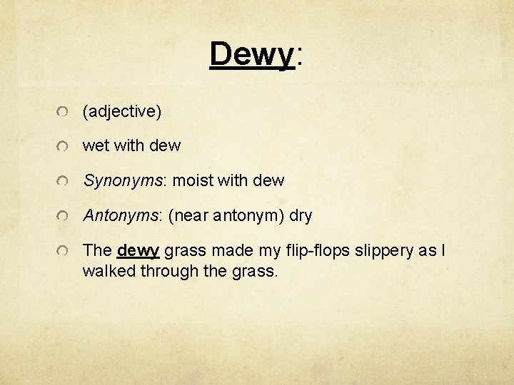 Quarter 3 Vocabulary Unit 7 The Language of