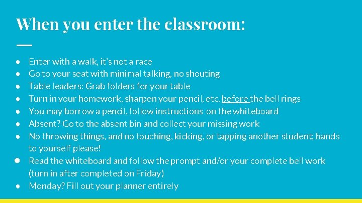 Mrs Woodwards ELA Classroom Rules Procedures Welcome Back