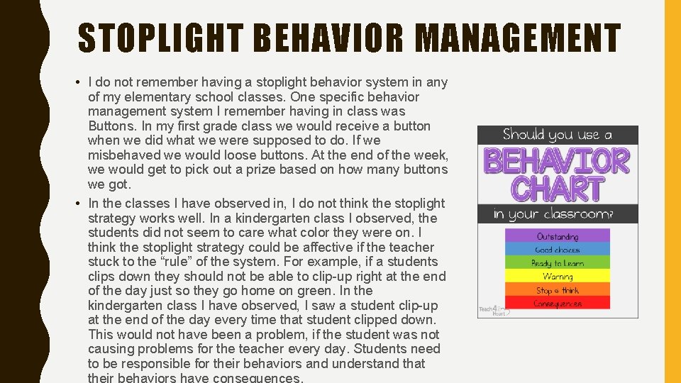 MODULE 6 SHANNON PALOMBA CLASSROOM BEHAVIOR MANAGEMENT SYSTEM