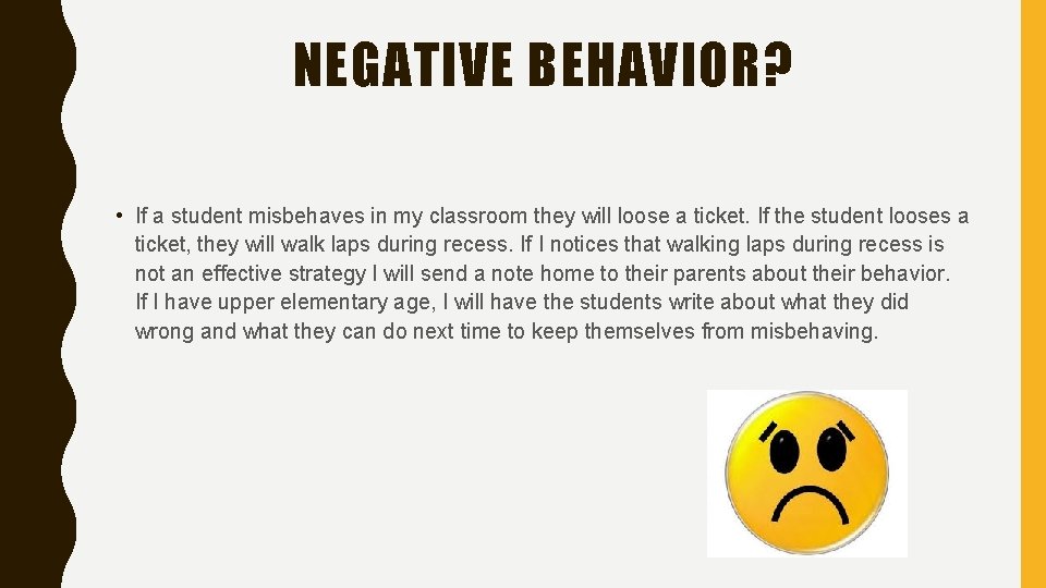 MODULE 6 SHANNON PALOMBA CLASSROOM BEHAVIOR MANAGEMENT SYSTEM