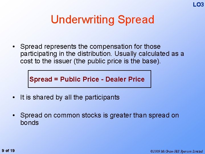 15 Investment Underwriting Prepared by Michel Paquet SAIT