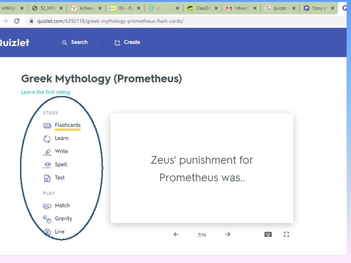 Week 2 Prometheus Greek Myth Vocabulary Assessment In