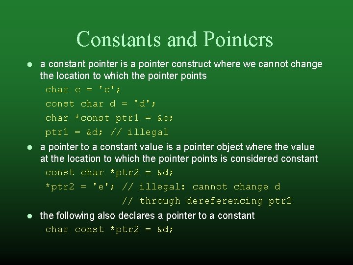 Pointers What Is A Pointer Every Variable Has