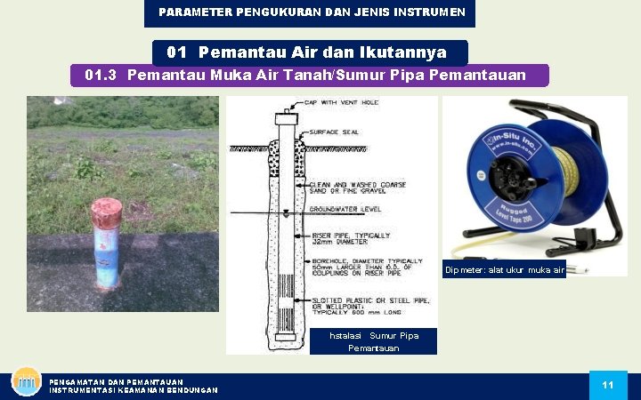 PELATIHAN OP BENDUNGAN TINGKAT DASAR PENGAMATAN PEMANTAUAN INSTRUMENTASI