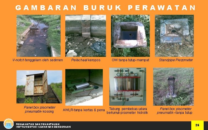 PELATIHAN OP BENDUNGAN TINGKAT DASAR PENGAMATAN PEMANTAUAN INSTRUMENTASI