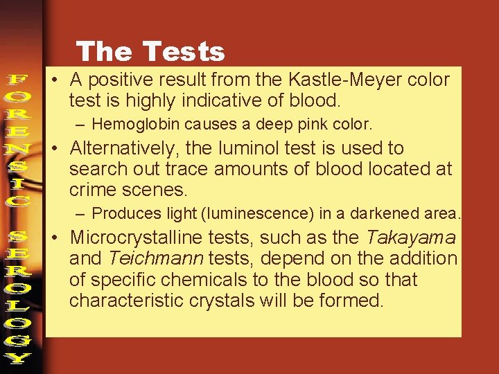 Blood Typing Practice More Blood Notes Forensic Science