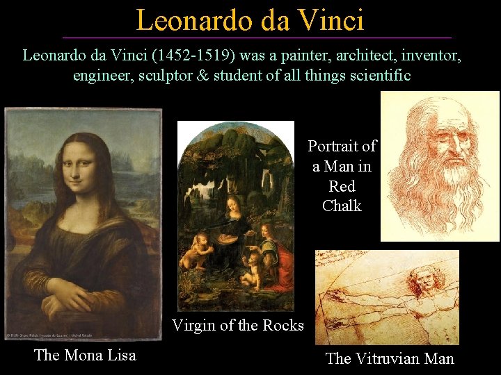 Artists of the Renaissance Michelangelo Buonarroti The Inspired