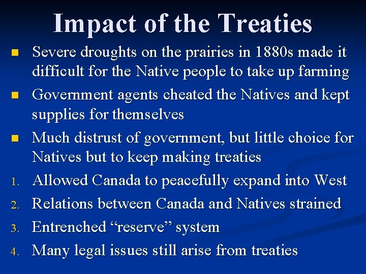 A Brief History of Aboriginal Issues in Canada