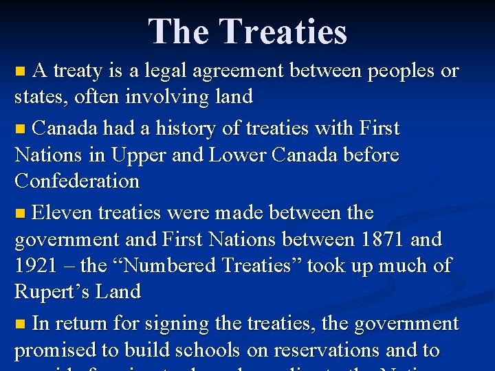 A Brief History of Aboriginal Issues in Canada
