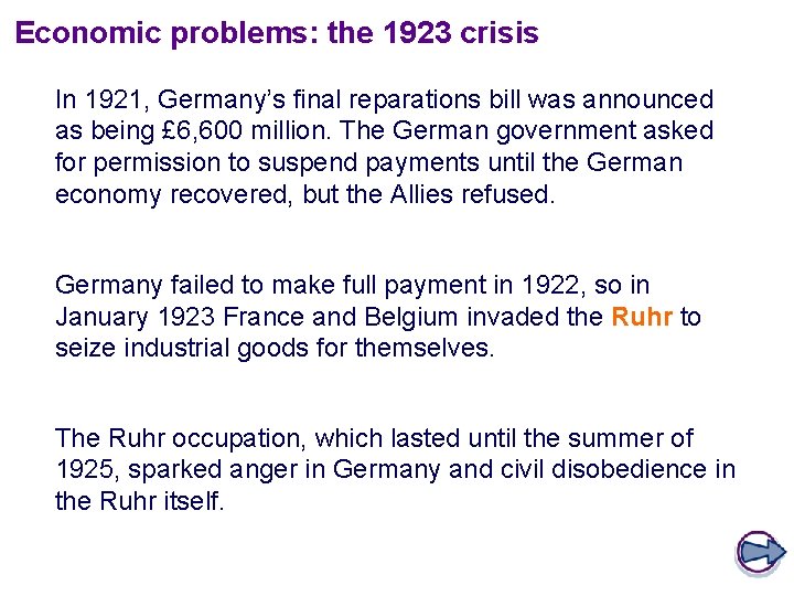 Nazi Germany The Weimar Republic and its Reasons