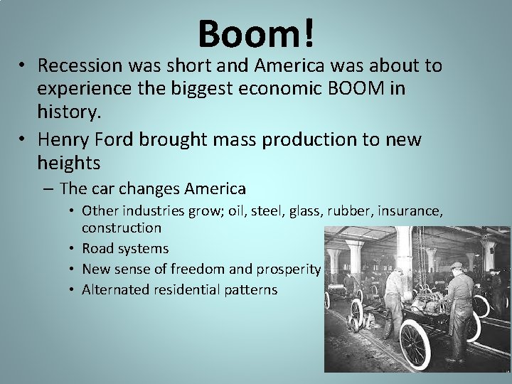 Roaring Twenties Economic Booms and Busts WWI s