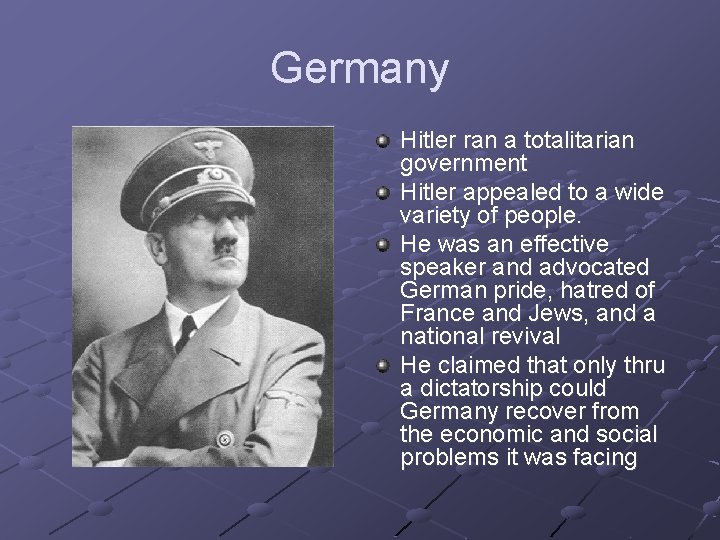 Totalitarianism and Dictatorships Complete control by one person