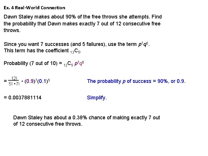 6 8 Binomial Theorem Hubarth Algebra II In