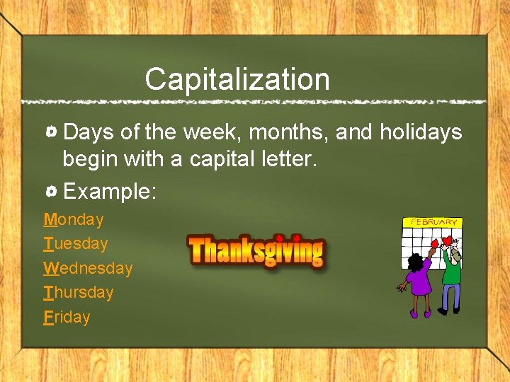 Capitalization Mrs Bohrer 2 nd Grade ELA Objectives