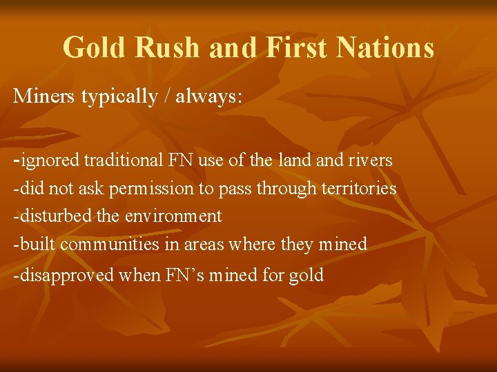 BC Gold Rush Creation of Colonies BC Gold