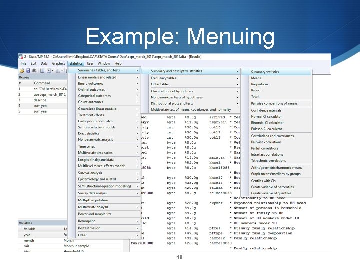 Lecture 1 The Basics of Using STATA By