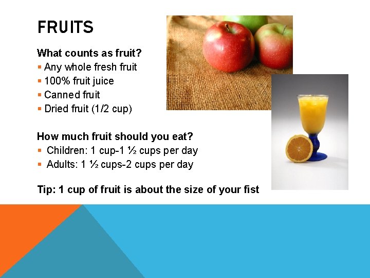 A BEGINNERS GUIDE TO MYPLATE THE AMERICAN DIETARY