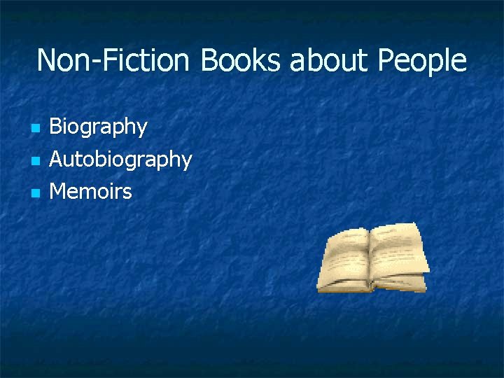 Ten Elements of Biography NonFiction Books about People