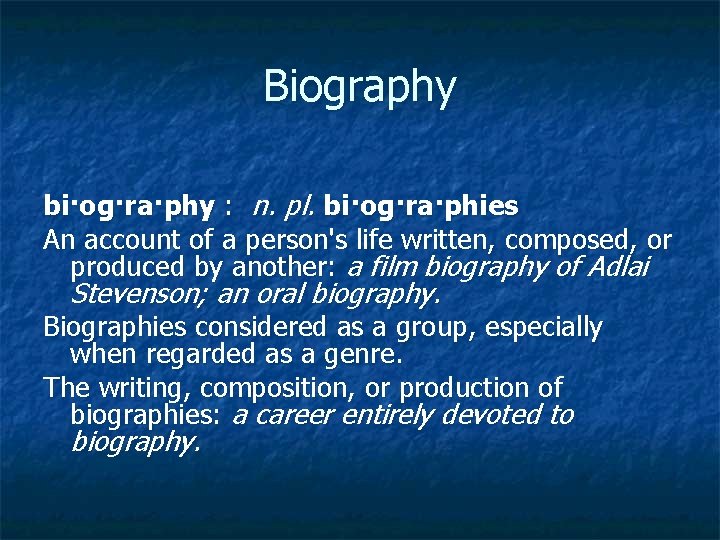 Ten Elements of Biography NonFiction Books about People