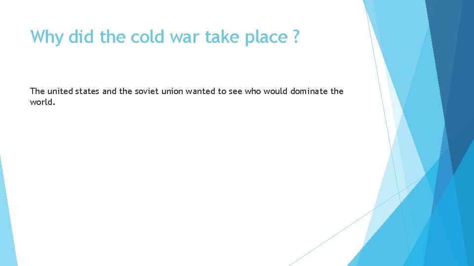 Cold War Presentation By Trinitee Allen Who was