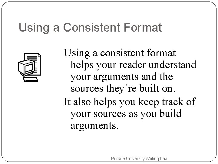 Crossreferencing Using MLA Format Purdue University Writing Lab