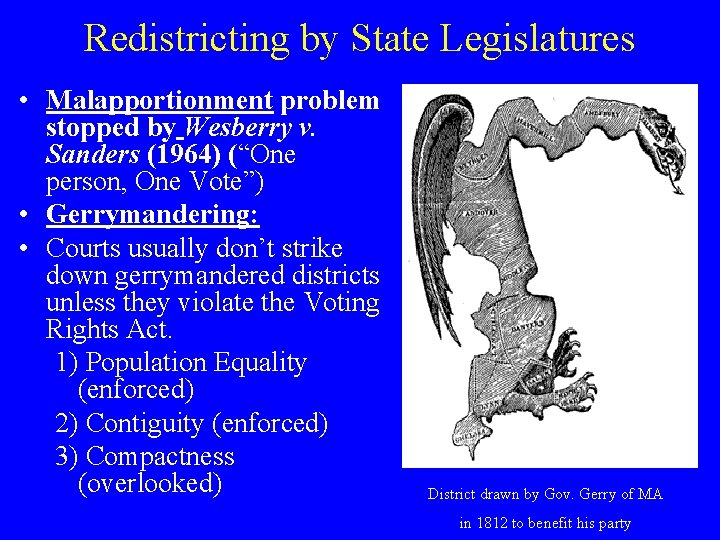 Congressional Reapportionment and Redistricting Objectives Assess ...