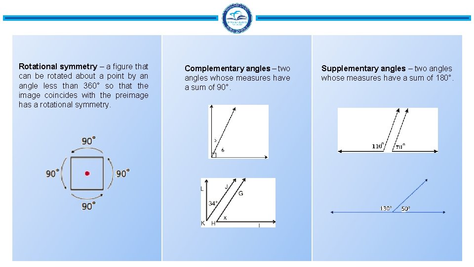 Geometry Topic 1 Transformations and Congruence Vocabulary Point