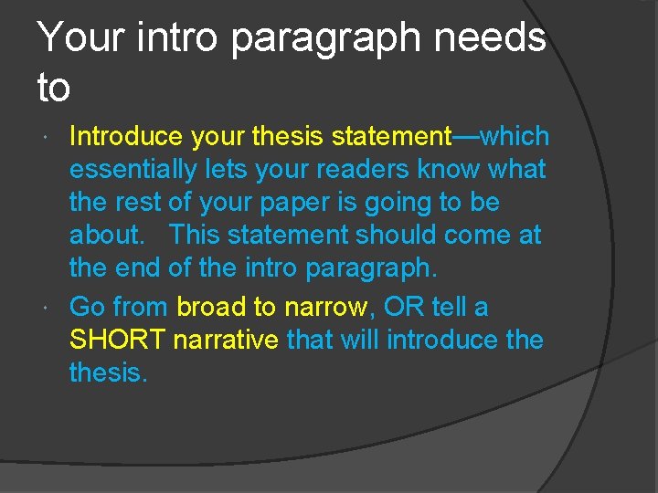 Before you start writing you need to know