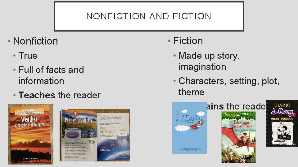 LITERARY ELEMENTS ESL Reading PRETEST AND VOCABULARY INTRODUCTION