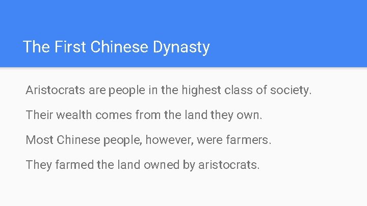 Birth of Chinese Civilization The Land of China